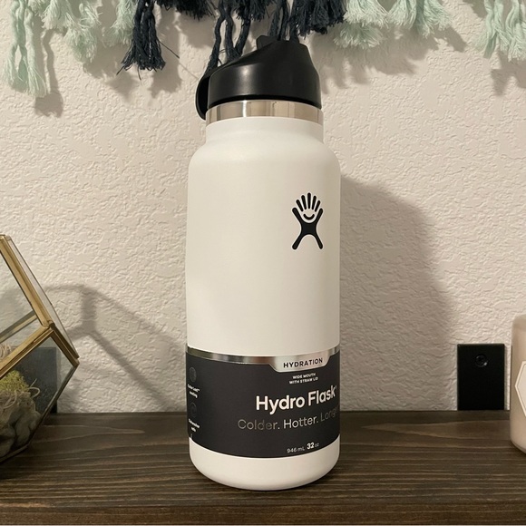 Hydro Flask | Dining | Hydro Flask 32oz Wide Mouth With Straw Lid ...